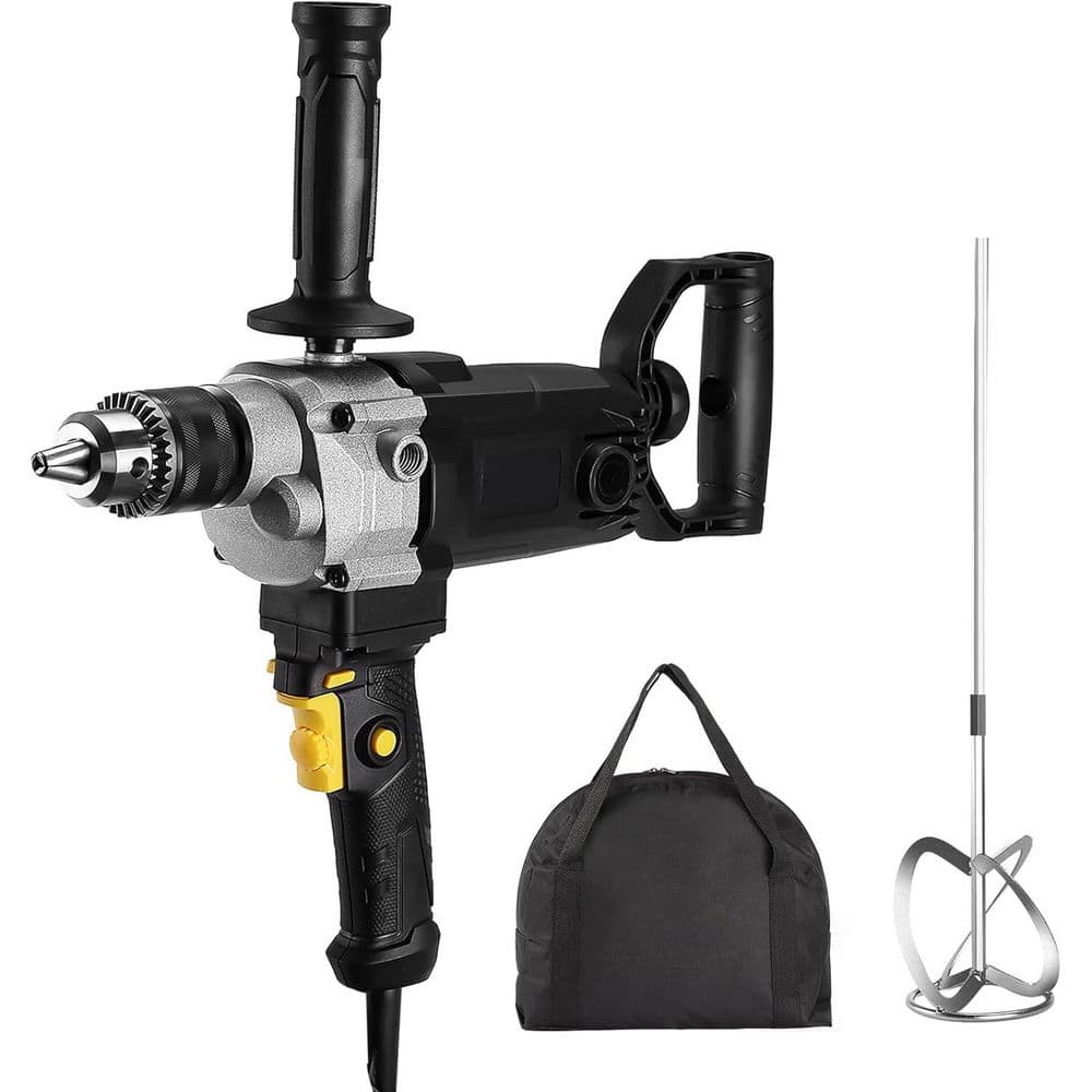 KIWDZFU 10-Amp Heavy Duty Corded Drill Mixer Set with Spade Handle for ...