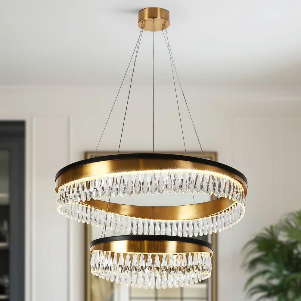 Reviews for LNC 2-Light Dimmable Integrated LED Matte Black and Plating ...