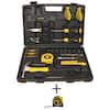 Stanley Home Tool Kit (65-Piece) and FATMAX 6 ft. x 1/2 in. Keychain ...