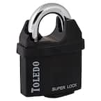 TOLEDO Brass Keyed Padlock TO50L - The Home Depot