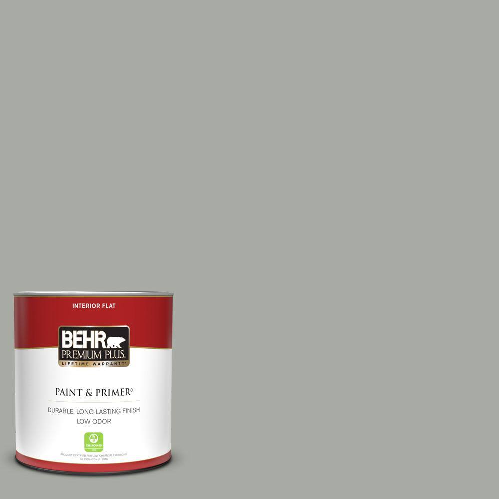 BEHR PREMIUM PLUS 1 qt. #PPU25-15 Flipper Flat Low Odor Interior Paint ...