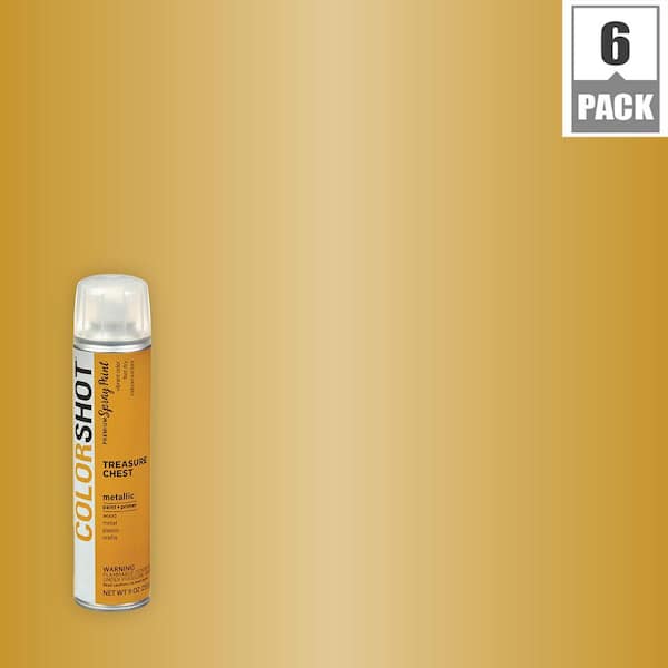 COLORSHOT 9 oz. Metallic Treasure Chest Dark Gold General Purpose ...