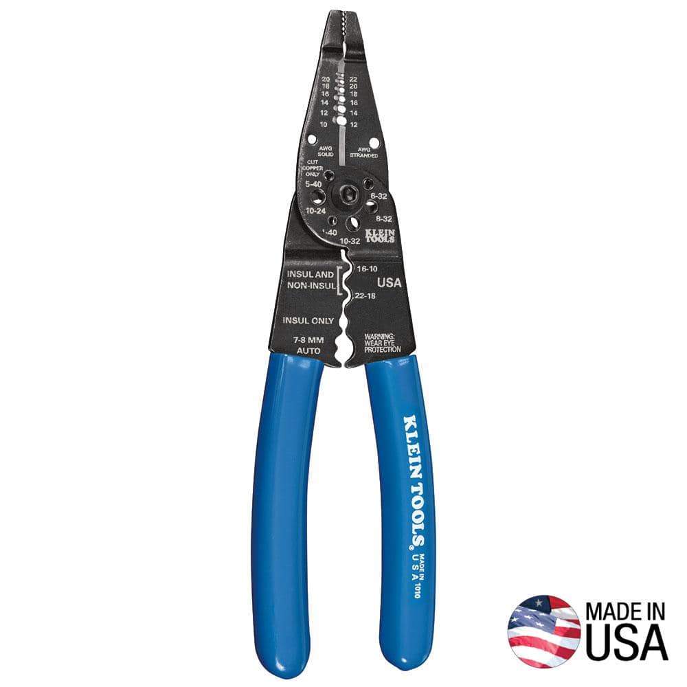 Klein Tools Long Nose Multi Tool Wire Stripper, Wire Cutters, Crimping ...