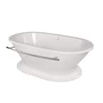 Universal Tubs Sunstone 5.7 ft. Whirlpool Tub in White HD3468SW