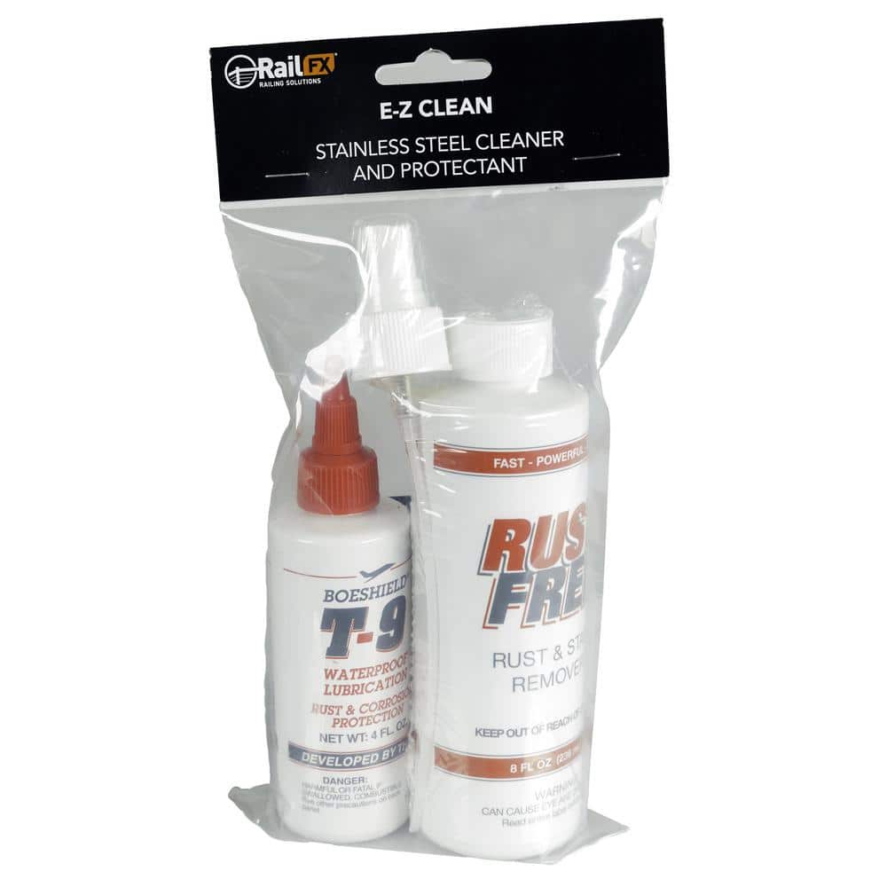 RAILFX E-Z Clean Stainless Steel Cleaner and Protectant for Cable Railing System RFX-E-Z Clean/R ...