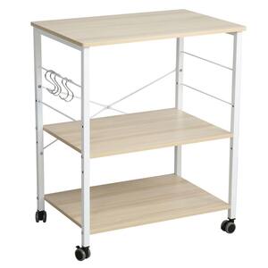 MM MODERN MUSE Walnut Kitchen Baker's Rack Utility Storage Shelf Stand ...