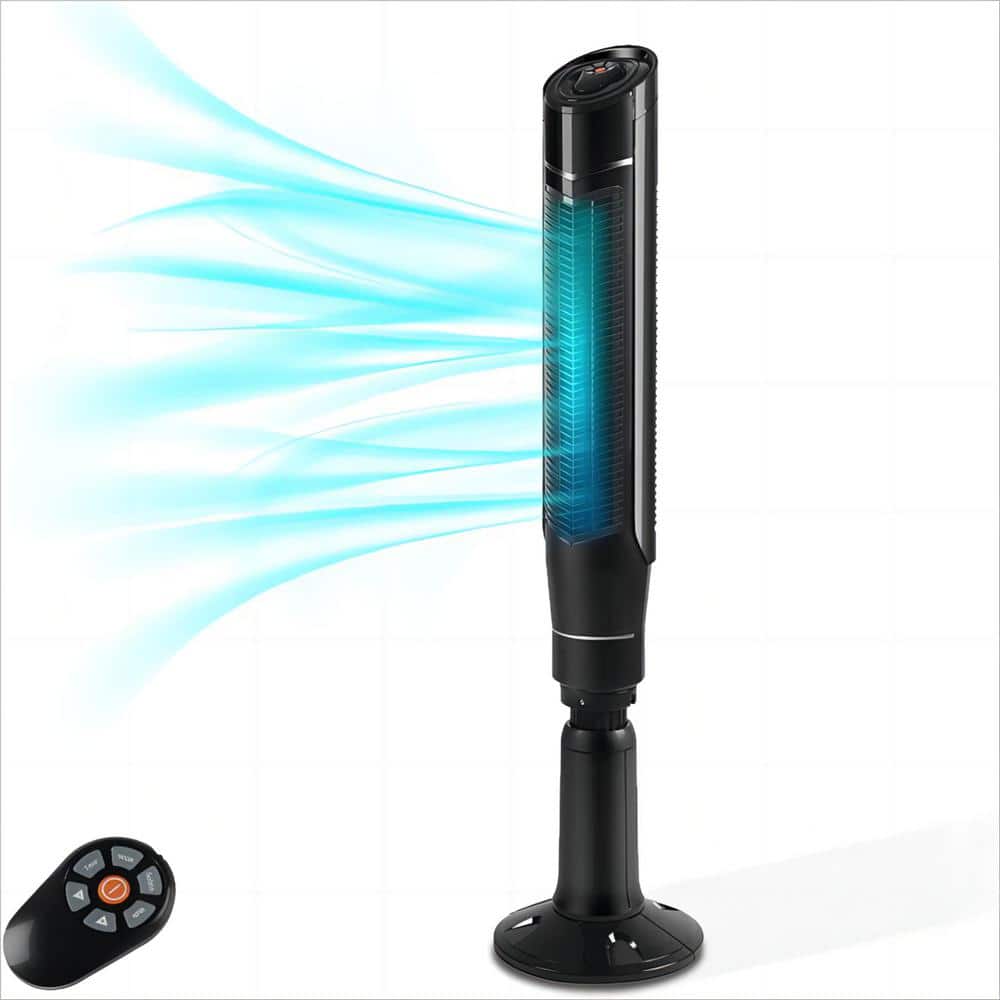 COWSAR 12.6 in. W Portable Tower Fan with 360-Degree Oscillation ...