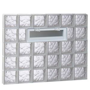 CrystaLok 46.75 in. x 46.75 in. x 3.25 in. Wave Pattern Vinyl Framed ...
