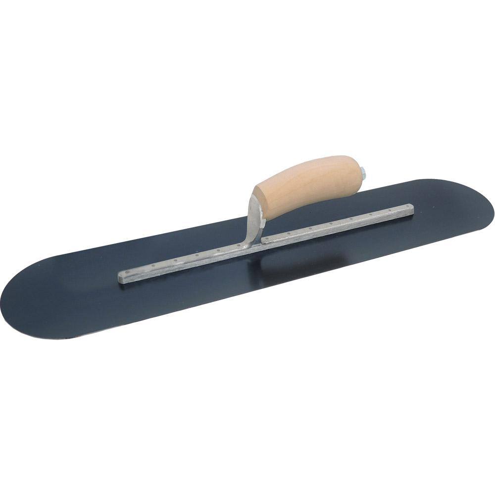 MARSHALLTOWN 22 in. x 5 in. Blue Steel Pool Trowel - Wood Handle SP225B ...