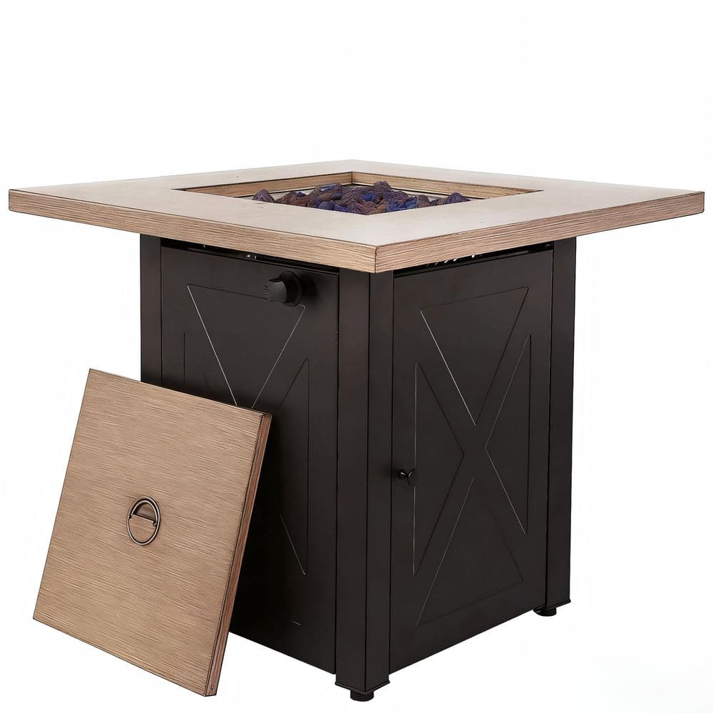 tatayosi 28 in. Outdoor Propane Fire Pit Table – 48,000 BTU, ETL ...