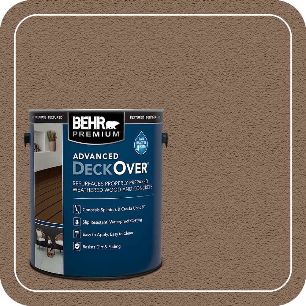 BEHR Premium Advanced DeckOver 1 gal. #SC-147 Castle Gray Textured ...