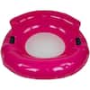 Northlight 43 in. Pink Bubble Seat Inflatable Swimming Pool Float ...