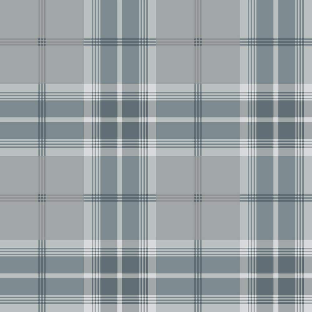 Reviews for Advantage Sala Blue Plaid Matte Non-Pasted Non-Woven ...