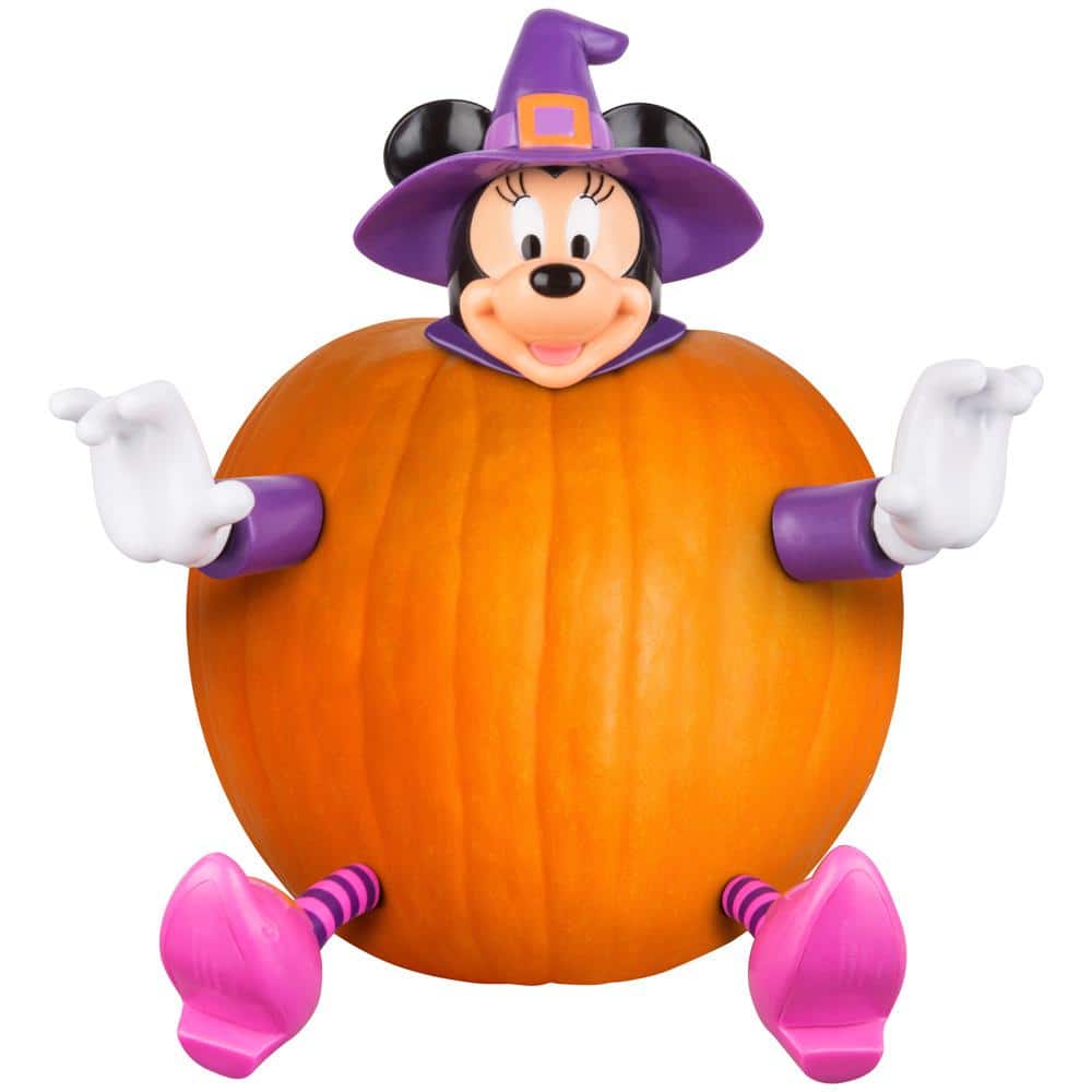Disney 3 in. Pumpkin Push Ins Kit Minnie as Purple Witch 220053 - The ...