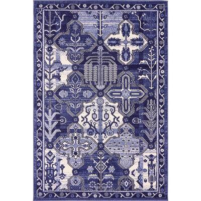 Unique Loom La Jolla Cathedral Blue 9' 0 x 12' 0 Area Rug 3119745