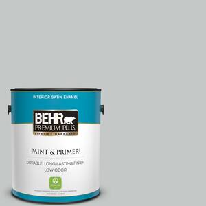 BEHR PREMIUM PLUS 8 oz. #N450-2 Zero Gravity Eggshell Enamel Interior ...