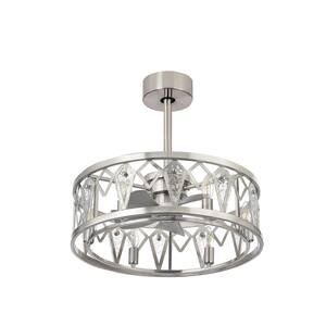 Lamober Ramon 20 in. Indoor Satin Nickel Fandelier Ceiling Fan with ...