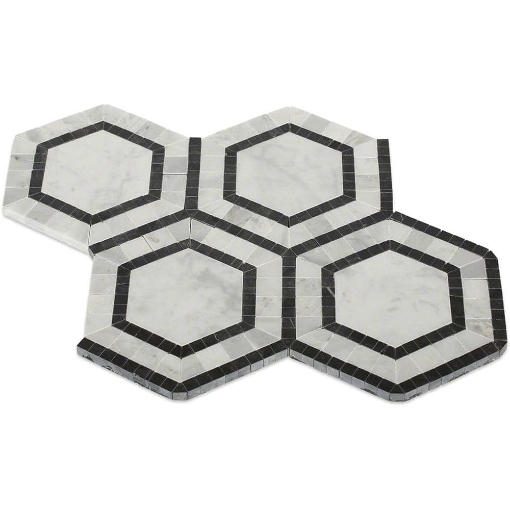 Ivy Hill Tile Sample of Zeta Carrera 6 in. x 6 in. Polished Marble Tile ...