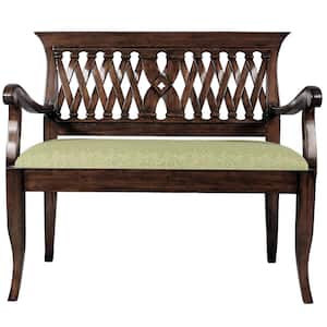 Design Toscano Master's Study Brown Cherry Bench Tabouret 28 in. H x 36 ...
