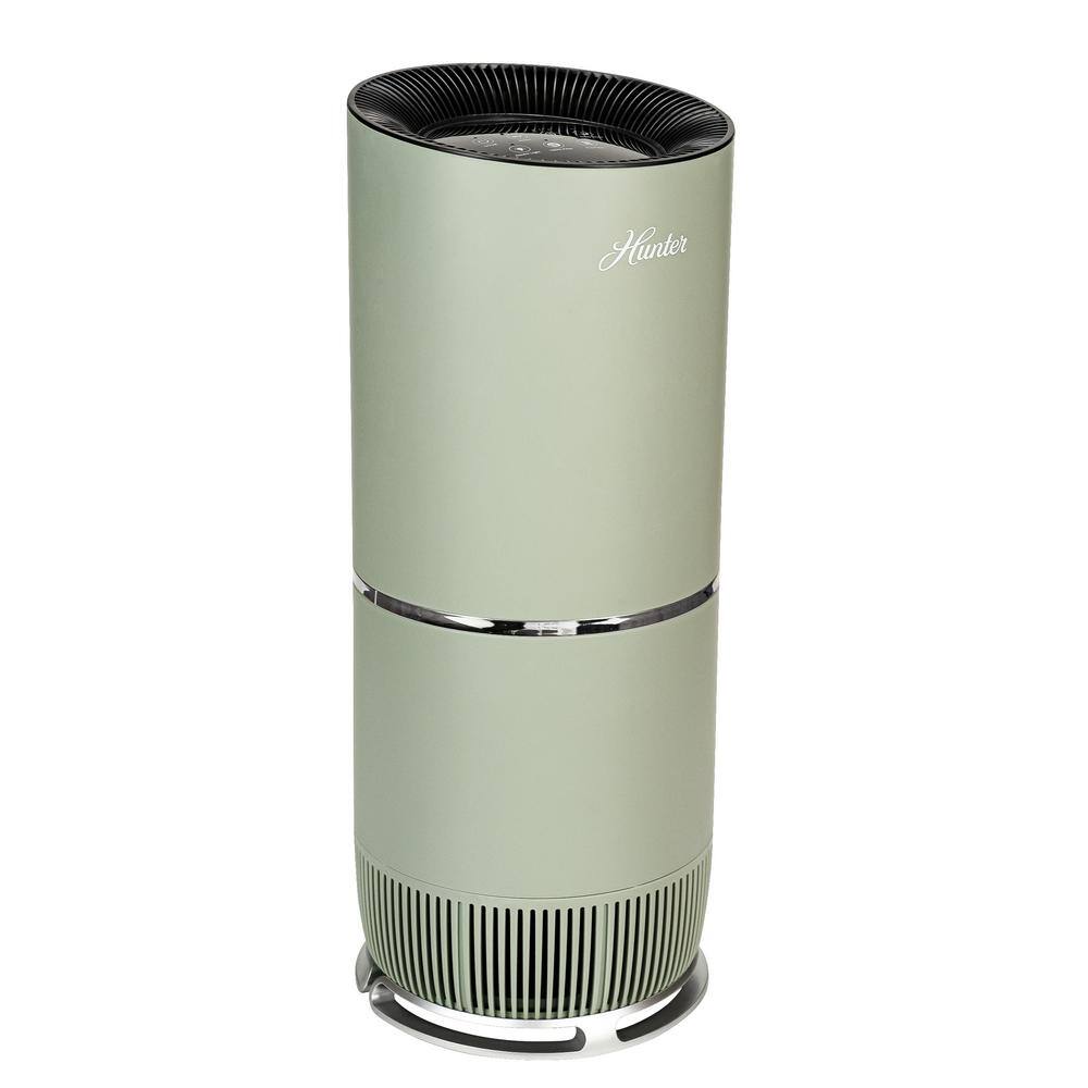 Hunter HP670 True HEPA Air Purifier for Allergies, Digital Tall Tower ...