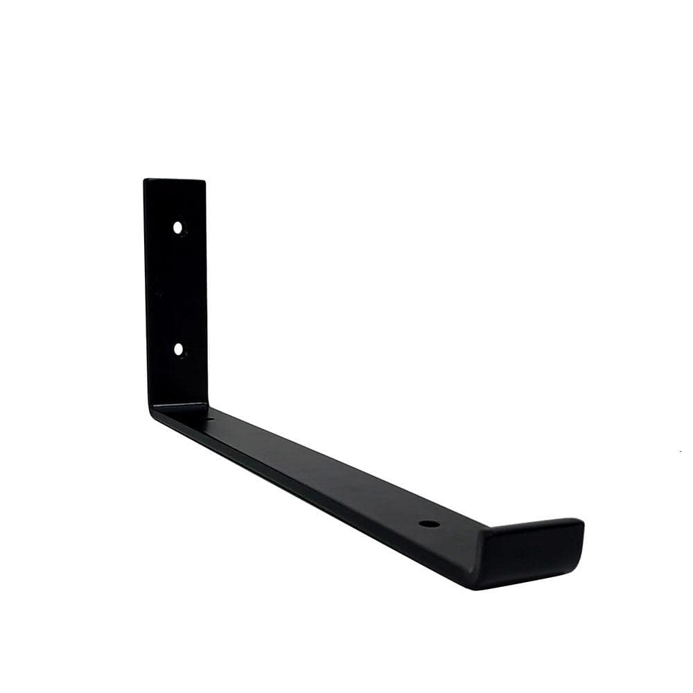 Home Decorators Collection 10 in. J-Bracket, Matte Black 46306PKLHD ...