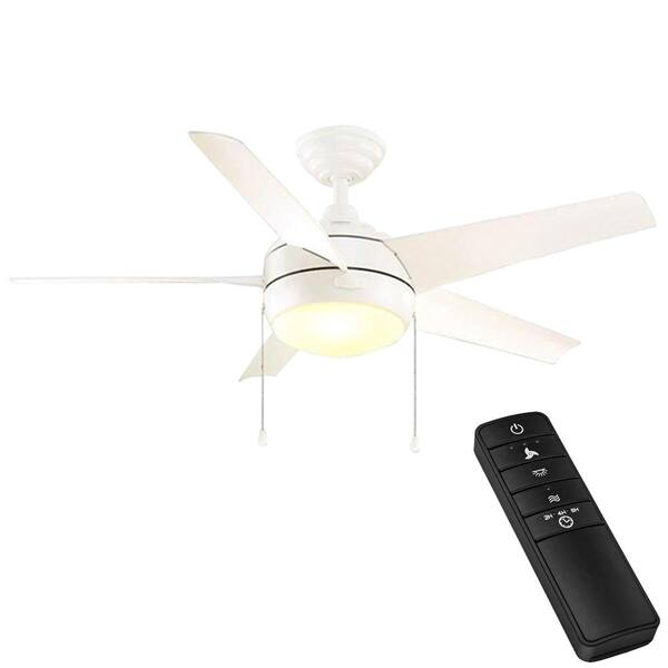 Home Decorators Collection Windward 44 in. Indoor LED Matte White ...
