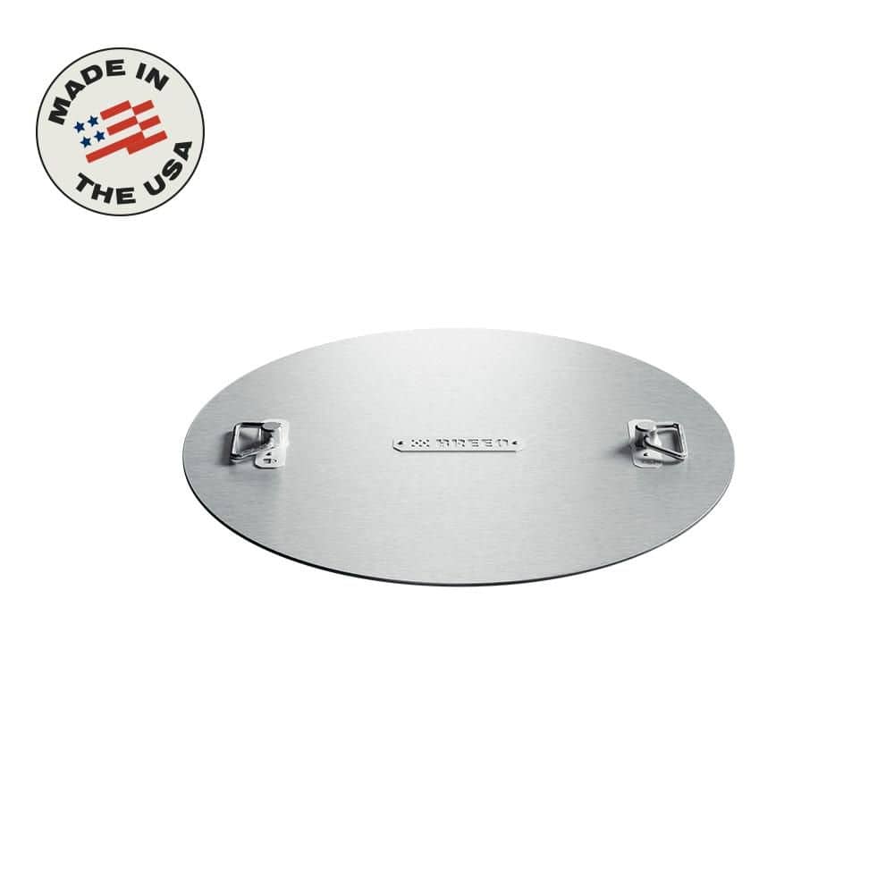Breeo Y Series 21 in. Stainless Steel Fire Pit Lid - Lightweight and ...