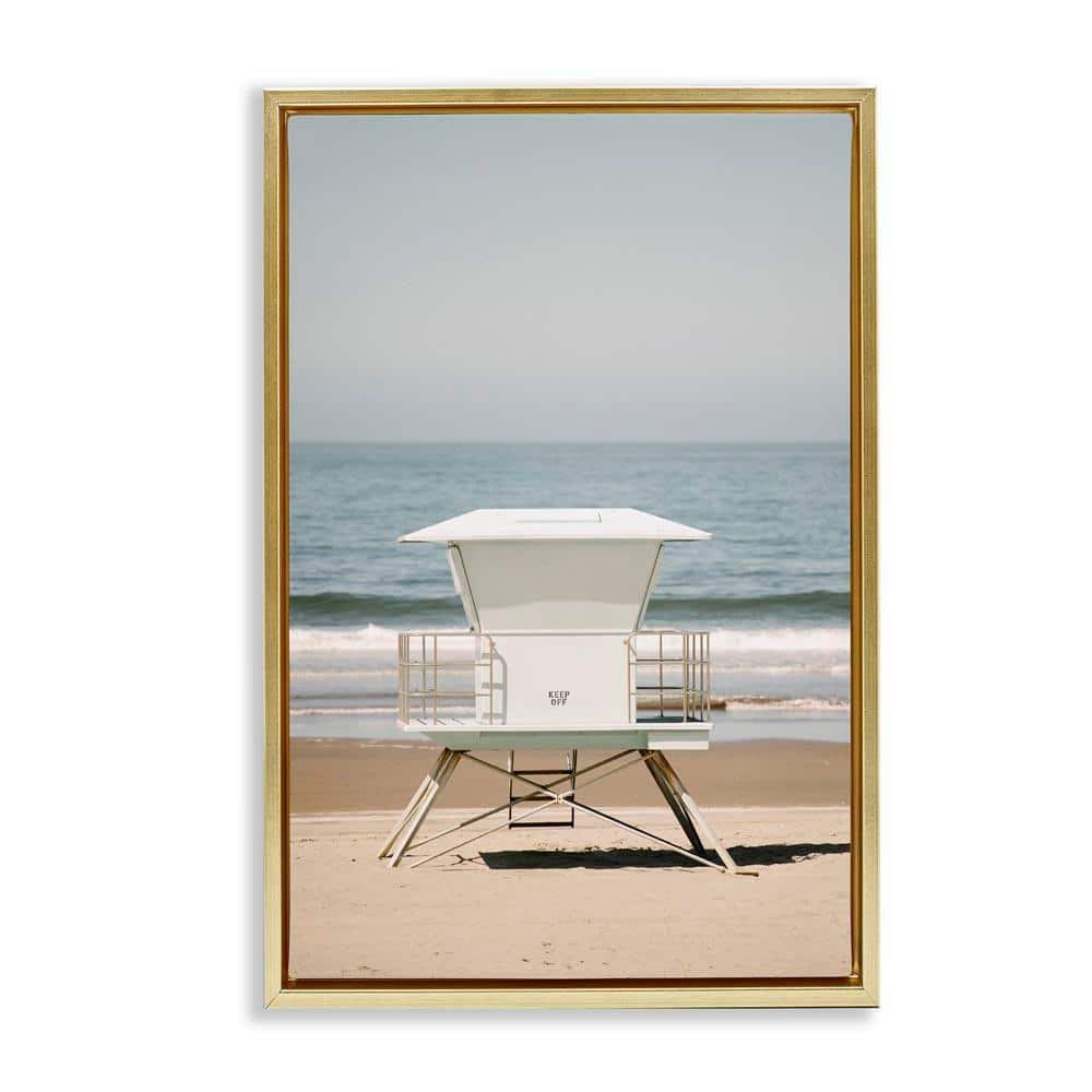 Stupell Industries Surf Shack on Shore by Crystal Lynn Collins Gold ...