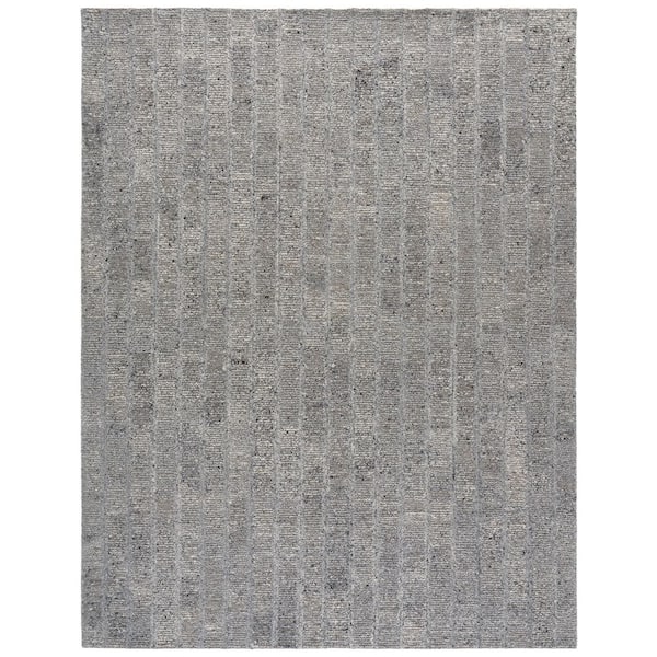 SAFAVIEH Harvest 8 ft. x 10 ft. Gray Isometric Tile Area Rug HVT108F-8 ...