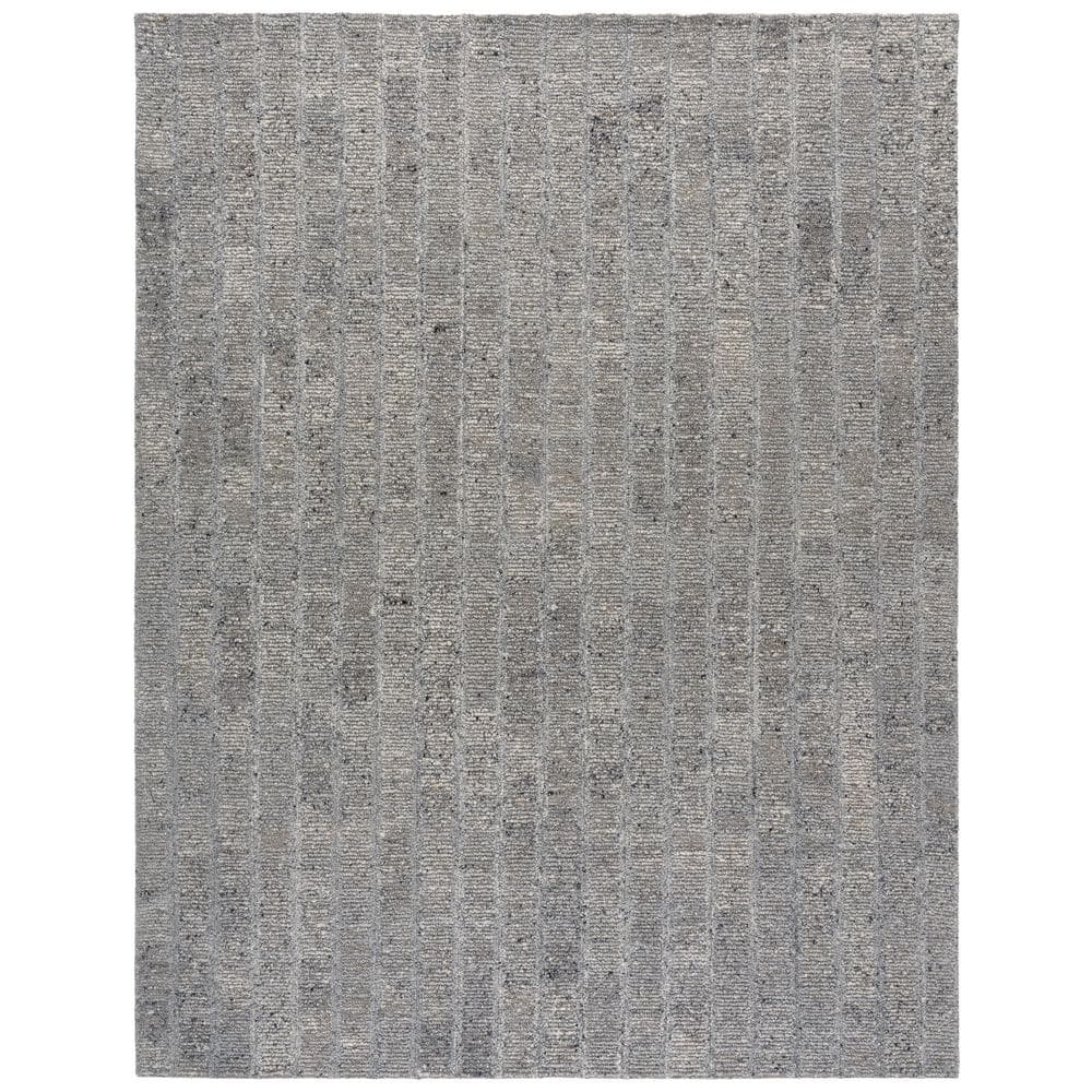 SAFAVIEH Harvest 9 ft. x 12 ft. Gray Isometric Tile Area Rug HVT108F-9 ...