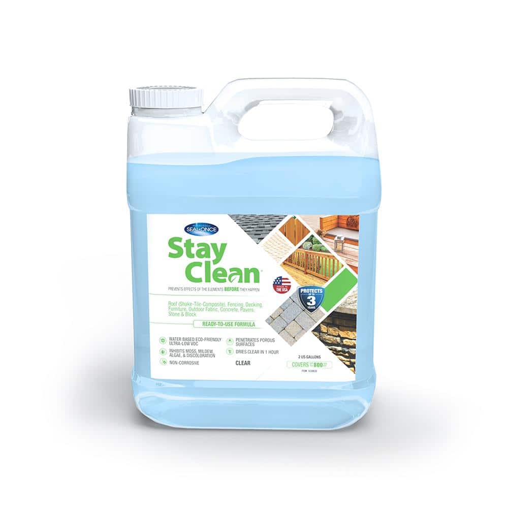 SEAL-ONCE Stay Clean 2 Gallon Ready-To-Use Exterior Multi-Surface ...