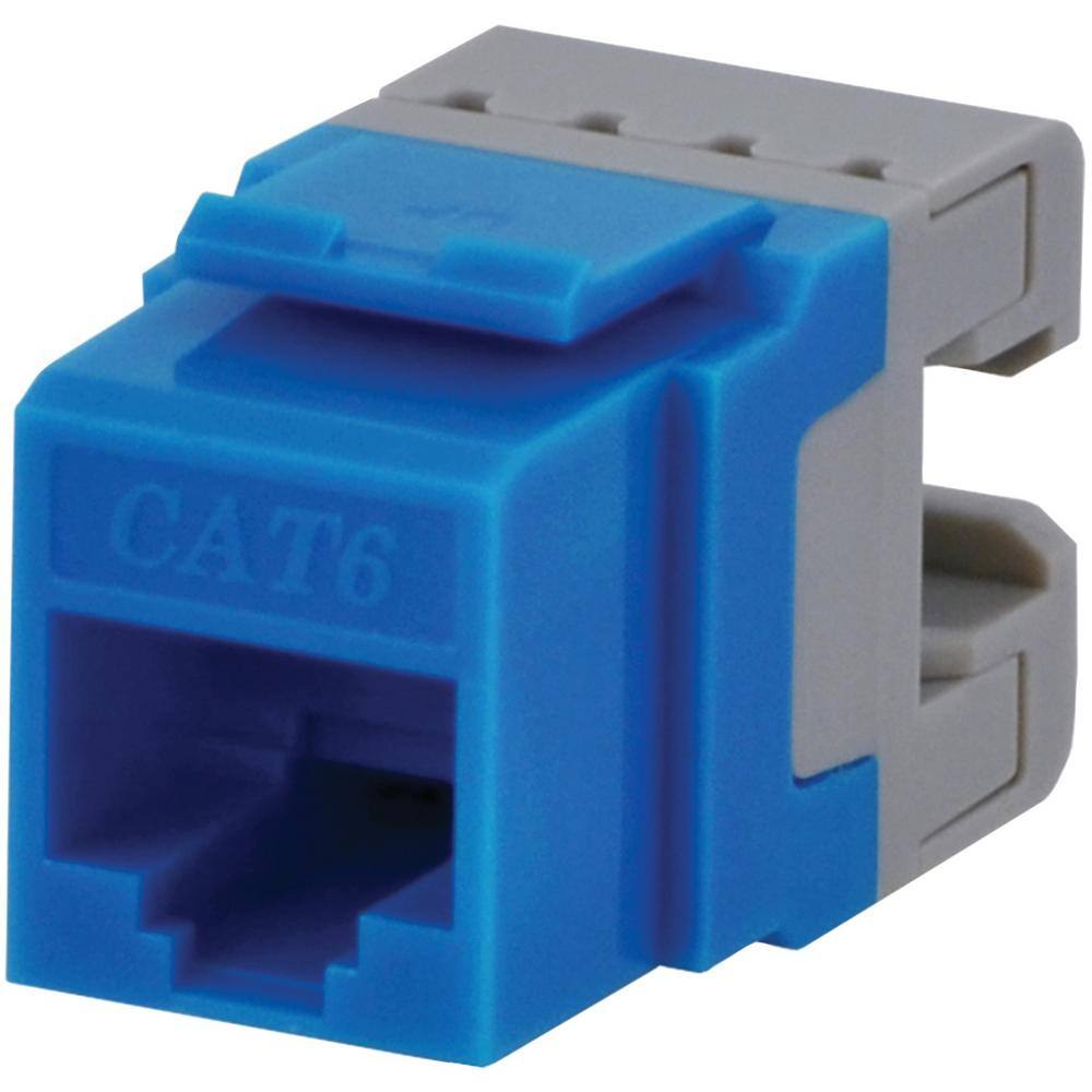 DataComm CAT-6 Jacks (10-Pack) Blue-20-3426-BL-1 - The Home Depot