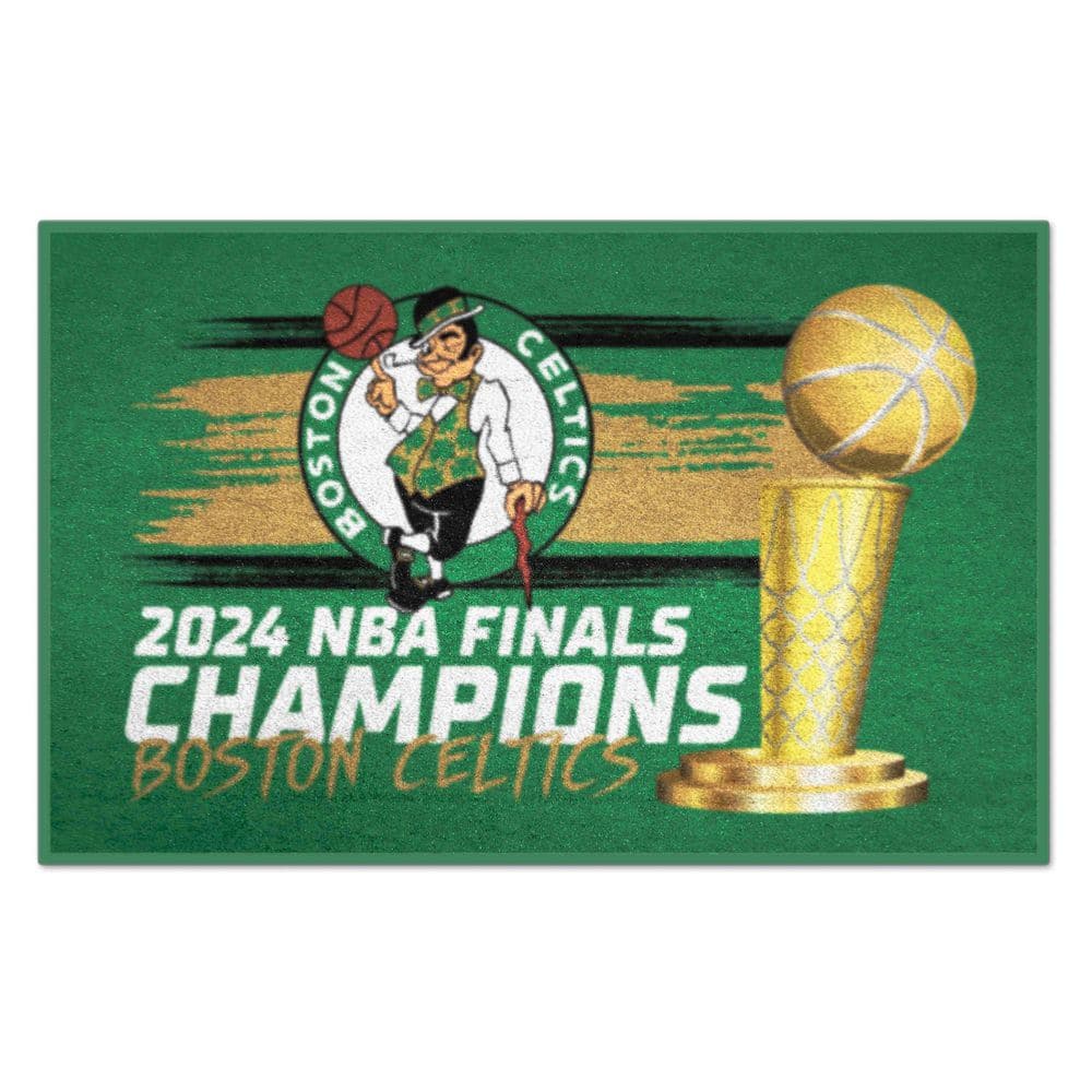FANMATS Boston Celtics 2024 NBA CHAMPIONS 19 in x 30 in Sports Fan Area ...