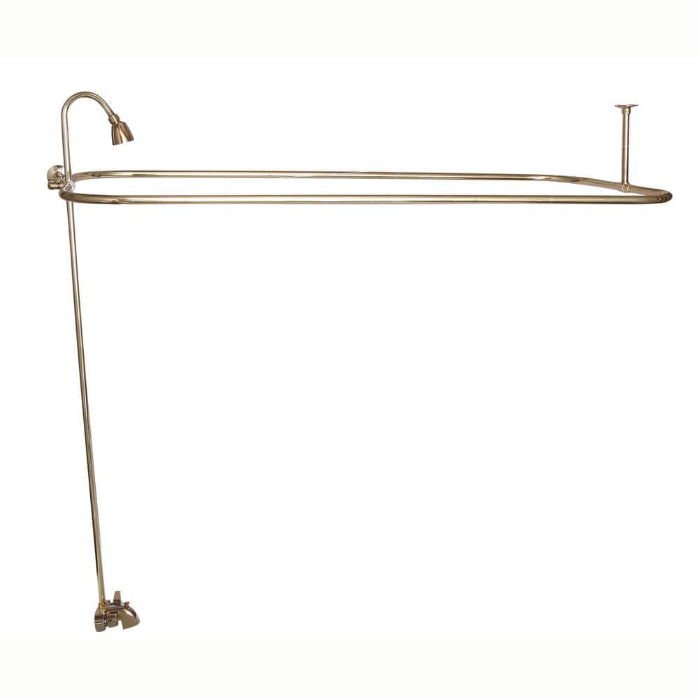 Pegasus 2-Handle Claw Foot Tub Faucet with Riser 54 in. Rectangular ...