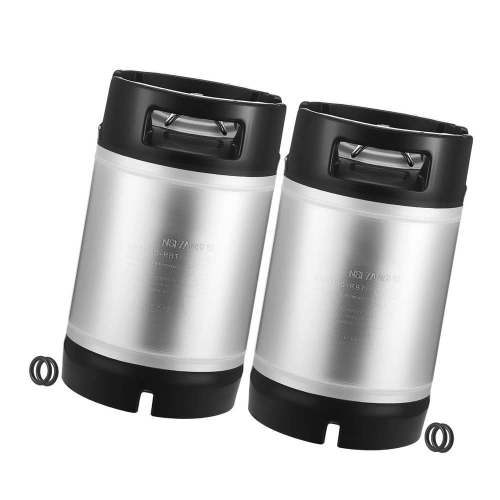 SKYSHALO Corny Keg, 2.5 Gal. Ball Lock Keg, SUS304 Cold Brew Kegs with ...