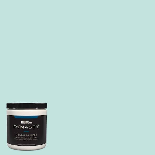 BEHR DYNASTY 8 oz. #M450-2 Tidewater Satin Enamel Stain-Blocking ...