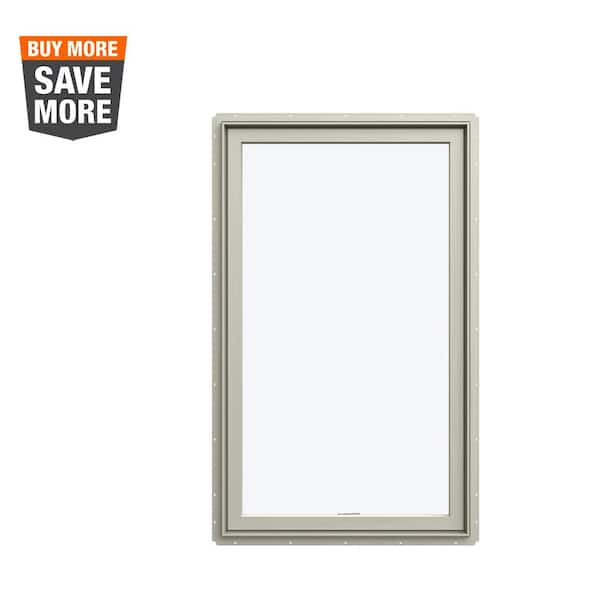 JELD-WEN 36 in. x 60 in. W-5500 Right-Hand Casement Wood Clad Window ...