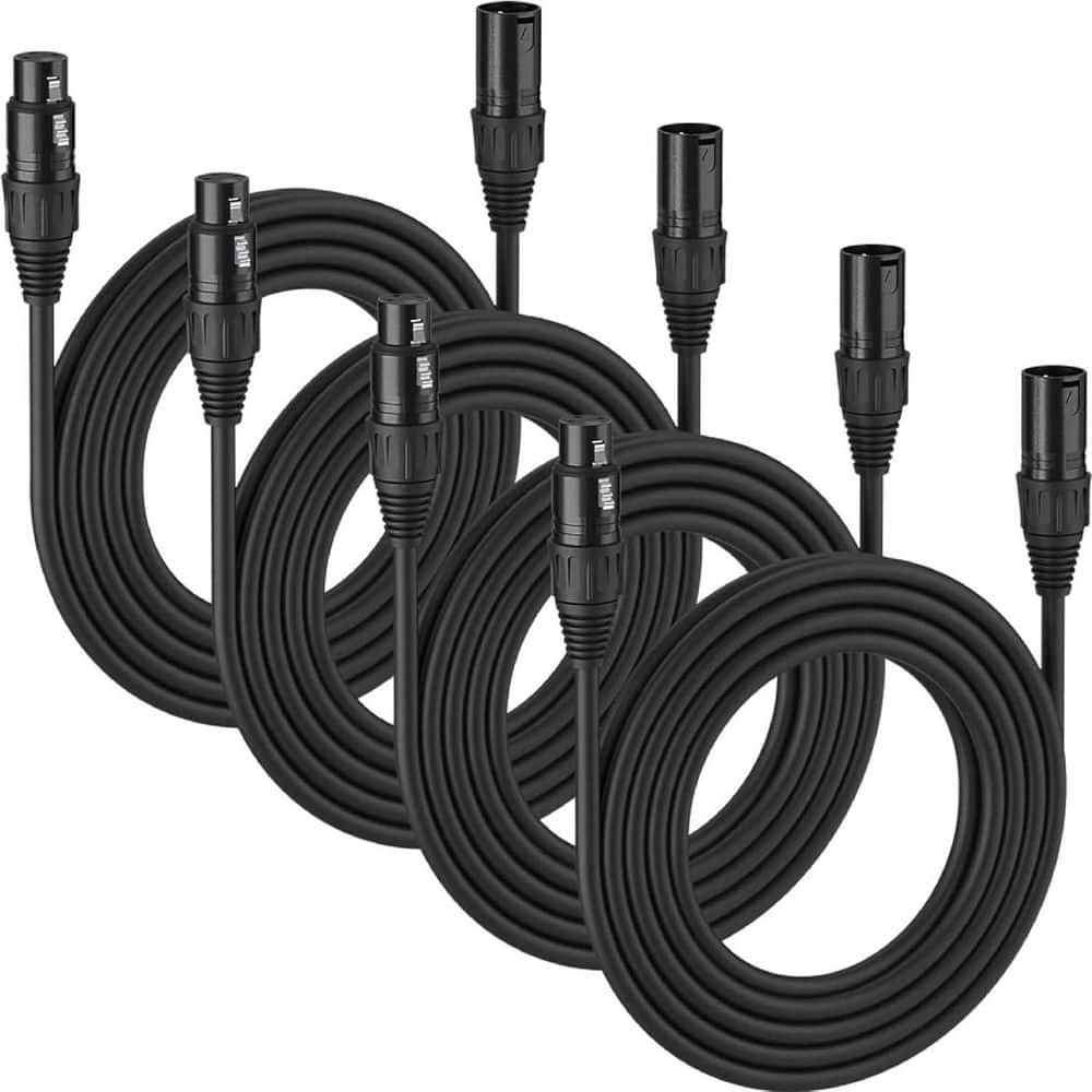 Vrbgify 110 Ohms, MFL. 10 ft. Flexible DMX Cable and 3 Pin Signal XLR ...
