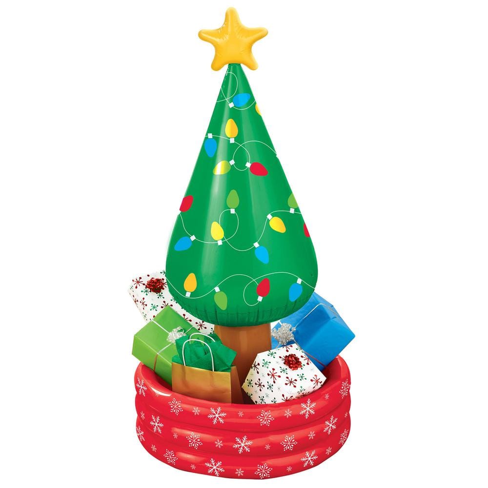 Amscan 55.5 in. Inflatable Christmas Tree 3901294 - The Home Depot