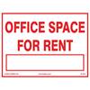Lynch Sign 18 in. x 12 in. Office For Rent Sign Printed on More Durable ...