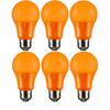 Sunlite 22-Watt Equivalent A19 LED Orange Light Bulbs Medium E26 Base ...