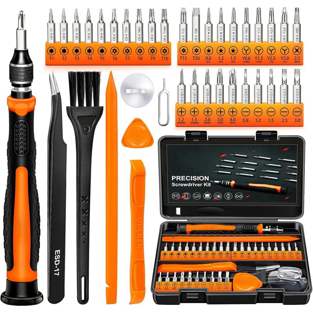 OBJLGEV 38 Pcs Precision Screwdriver Set Torx T5 T6 Y00 Mini Repair Tool Kit for Electronics ...