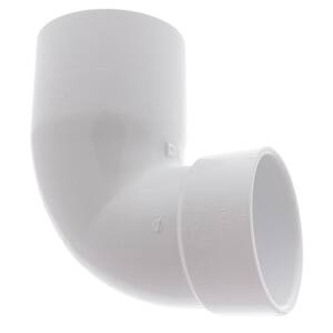 NIBCO 3 in. x 3 in. x 1-1/2 in. PVC DWV 90-Degree Hub x Hub Elbow ...