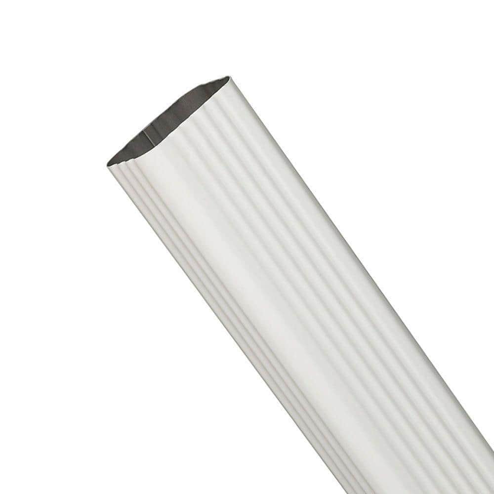 Spectra Pro Select 2 in. x 3 in. HD White Aluminum Downspout Extension ...