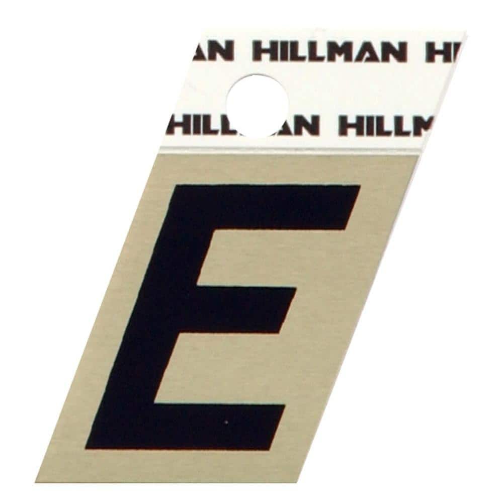 Hillman 1-1/2 in. Aluminum Angle-Cut Letter E 840502 - The Home Depot