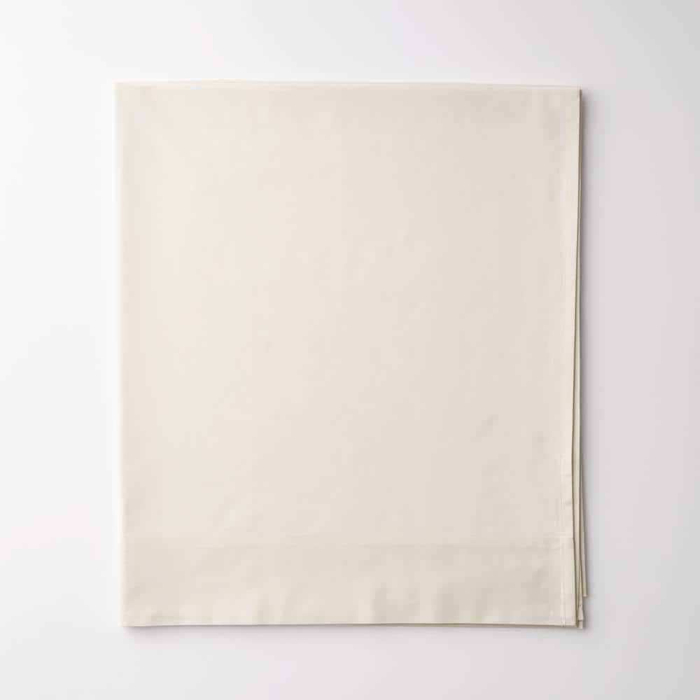 The Company Store Company Cotton Ivory Solid 300-Thread Count Cotton ...