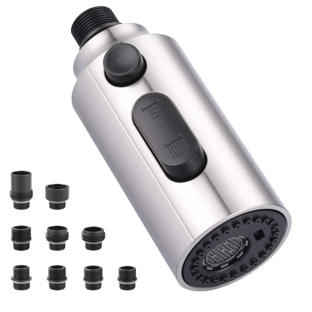 WOWOW 3-Function Kitchen Faucet Spray Head Replacement with 9-Universal ...