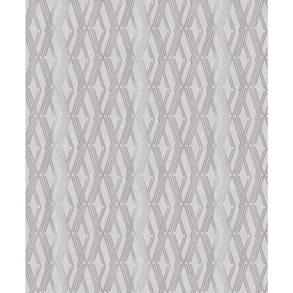 A-Street Prints Grey Ushas Taupe Diamond Wallpaper Sample 2976-86533SAM - The Home Depot