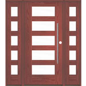 Krosswood Doors BRIGHTON Modern 64 in. x 79 in. 3-Lite Left-Hand ...