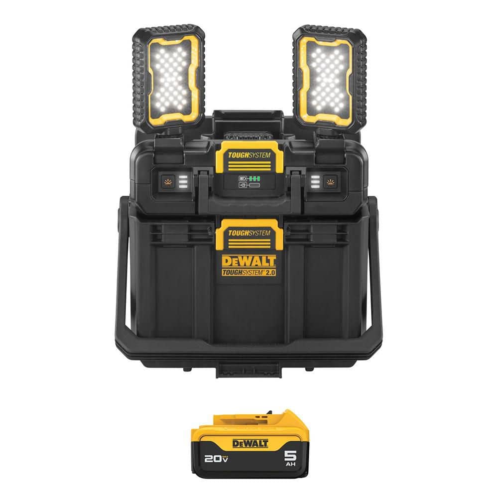 DEWALT Toughsystem 2.0 20V Light-Box Tool Organizer with 20V MAX ...